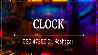 Clock - University of Georgia Online Learning