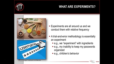 Module 5 - Video 6 (Experiments) - University of Georgia Online Learning