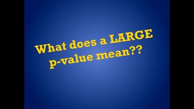 Large p-value - University of Georgia Online Learning