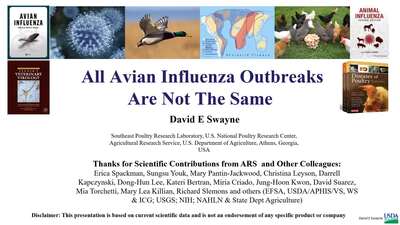 9/12/22 - Dr. David Swayne - UGA Poultry Science & PDRC Avian Seminar ...