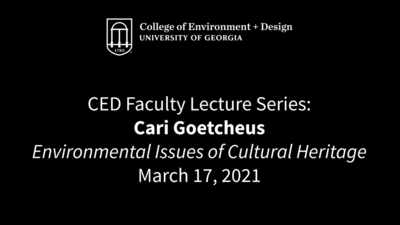 Cari Goetcheus: "Environmental Issues of Cultural Heritage ...