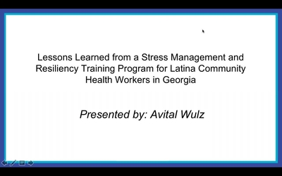 WULZ AVITAL-HPB-StressTraining-e-Poster - University of Georgia Kaltura