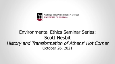 Scott Nesbit: History and Transformation of Athens’ Hot Corner ...