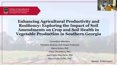 Emilio Suarez, Enhancing Ag Productivity & Resiliency: Exploring...Soil ...