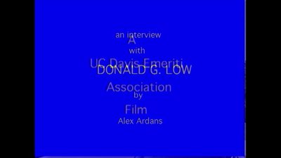 Donald Low - University of California, Davis