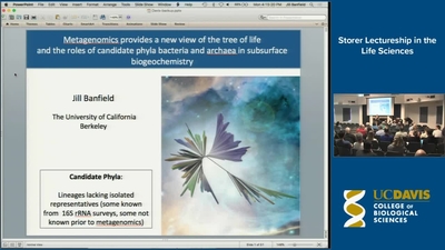 Storer Lecture - Jill Banfield 5-7-18 - University of California, Davis