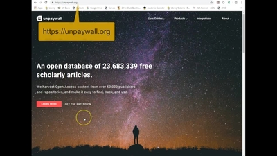 Unpaywall (Chrome and Firefox) - University of California, Davis