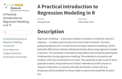 Introduction to Regression in R (Part 2 of 2) 2023-11-16 - University ...