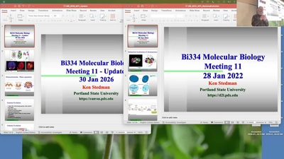 Class Recording Molecular Biology 30 Jan 2026 - PSU Media Space