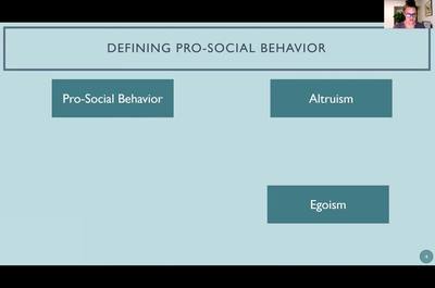 4.1a - Defining Prosocial Behavior, Altruism, Egoism - PSU Media Space