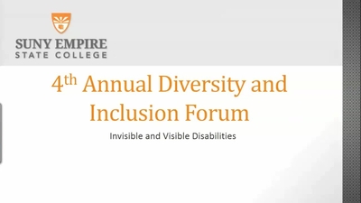 4th Annual Diversity and Inclusion Forum - 2018 - Visible and Invisible ...