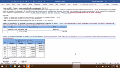 InterAcctgII--Exercise 15-2 Problem Demo - LEARNscape: Empire State ...