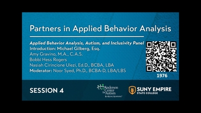 ABA, Autism, and Inclusivity Panel (with QR code) - LEARNscape: Empire ...