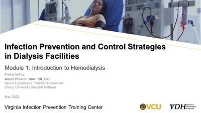 IPC in Dialysis Facilities Module 1: Introduction to Hemodialysis - VCU ...