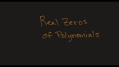 MATH F151 – Real Zeros of Polynomials.mp4 - University of Alaska Fairbanks