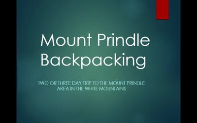 Mount Prindle Backpacking - University of Alaska Fairbanks