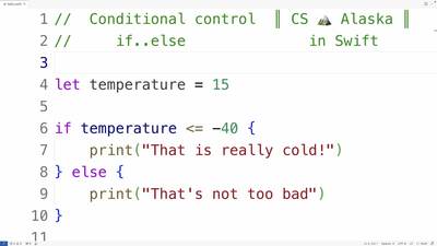Conditional control flow with if..else - University of Alaska Fairbanks