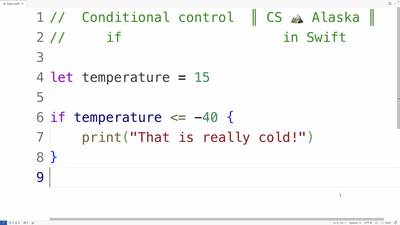 Conditional control flow using if - University of Alaska Fairbanks