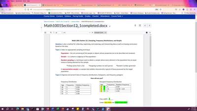 Math 1001 - HW 5 Section 12. 1 lecture and homework - Georgia State ...