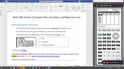 Math 1001 - Video Lecture Section 12.6 - Georgia State University