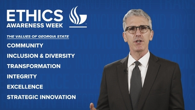Dr. Andrew Cohen Ethics Week - Georgia State University