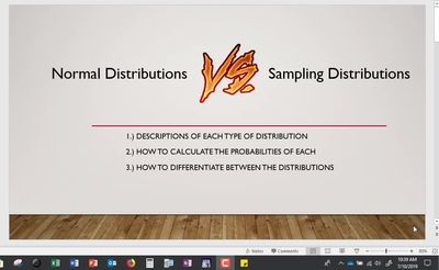 Normal Distributions Versus Sampling Distributions - Quiz - Georgia ...