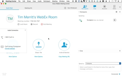 Connect Your Audio in a WebEx Call - Georgia State University