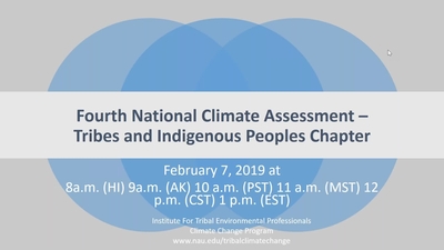 Overview Fourth National Climate Assessment