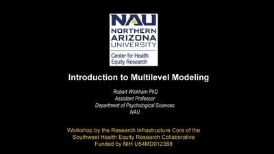 Introduction to Multilevel Modeling - Northern Arizona University