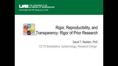 Rigor of Prior Research - The University of Alabama at Birmingham