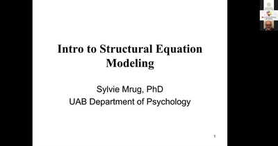 Intro to Structural Equation Modeling - The University of Alabama at ...