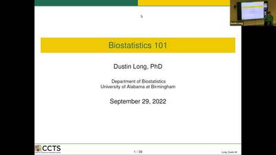 "Biostats 1: Study Design" presented by Dustin Long, PhD - The ...