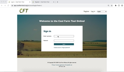 Registration - Cool Farm Tool - Media Hopper Create