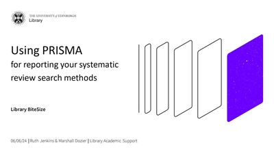 Library Bitesize: Using PRISMA for reporting your systematic review ...
