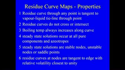 Distillation Lecture 9 - Residue Curve map Properties - distillation ...