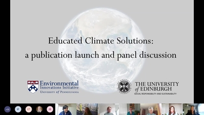 Global University Climate Forum: a publication launch and panel ...