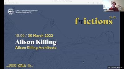 ESALA Frictions Lecture: Alison Killing - Media Hopper Create