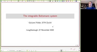 Giovanni Felder - The integrable Boltzmann system - Media Hopper Create