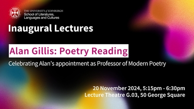 Alan Gillis: Poetry Reading - Media Hopper Create