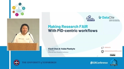 Making Research FAIR (with PID Centric Workflows) - Xiaoli Chen - Media ...