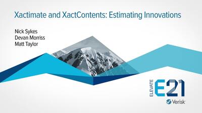 Xactimate and XactContents: Estimating Innovations - Xactware