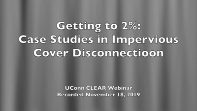 Getting to 2%: Case Studies in Impervious Cover Disconnection ...