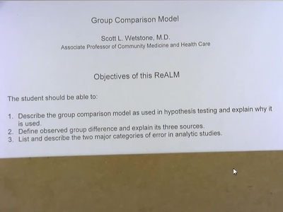 EBDM 4 Group Comparison Model - University of Connecticut - MediaSpace