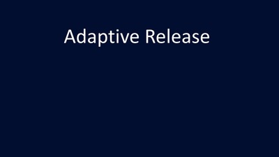 Adaptive Release - University of Connecticut - MediaSpace