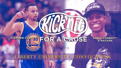 Stephen Curry & Chris Strachan - Kick'N It For A Cause - Liberty University