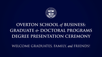 School of Business - Graduate & Doctoral Programs | May 11, 2:00PM ...