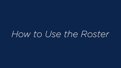 Blackboard - How to Use the Roster - Liberty University