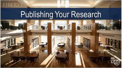 Publishing Your Research (Journal Submissions, Publishers, Copyright ...