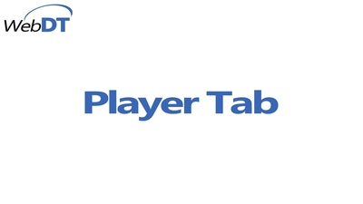 WebDT Basics: Player - Liberty University