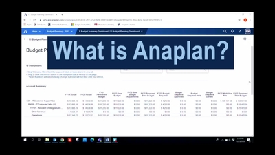 An Introduction and Overview of Anaplan - Liberty University